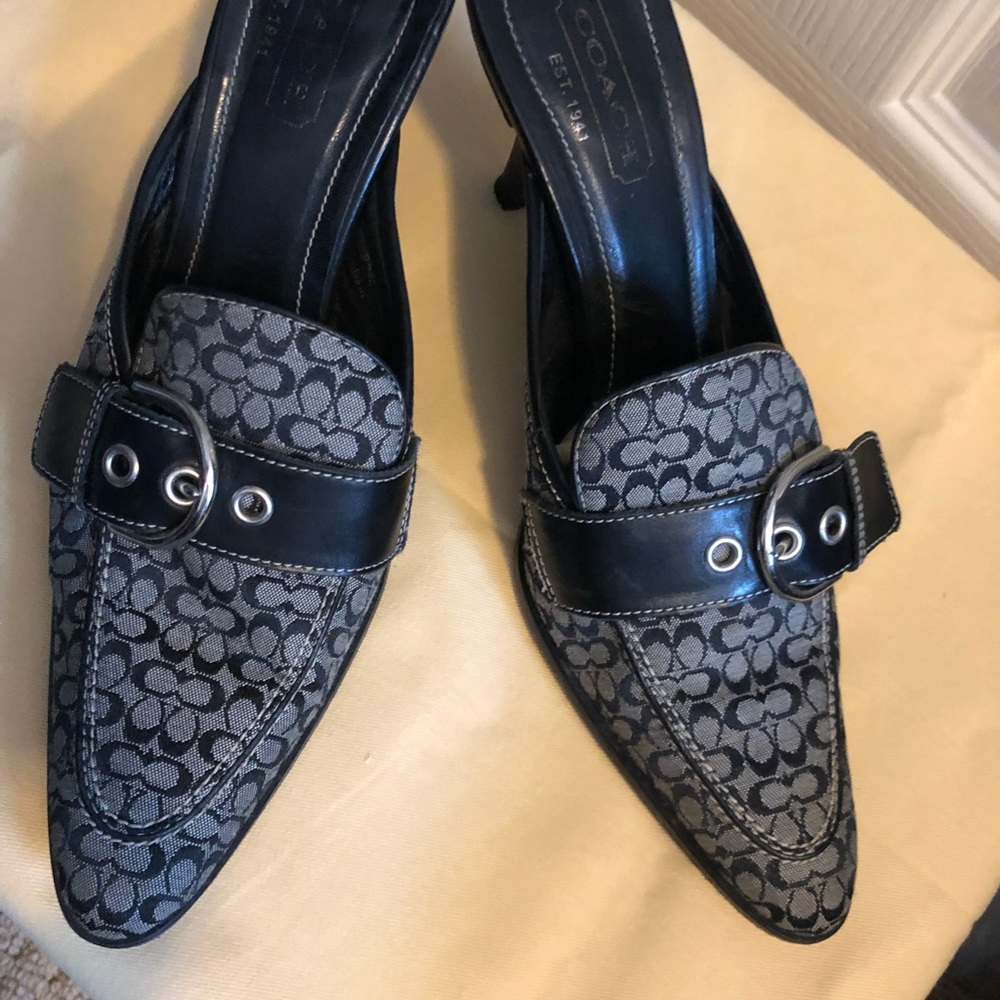 Coach High Heel Slides - Gem